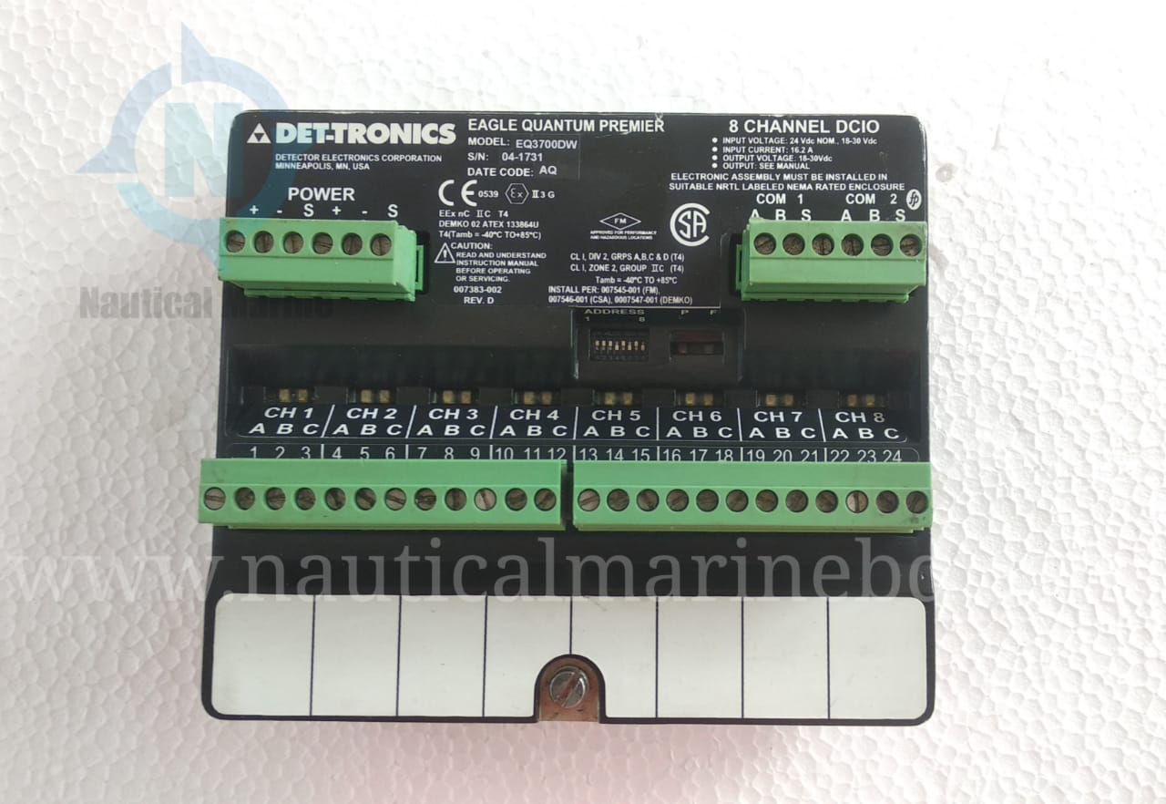 DET-TRONICS EQ3700DW DCIO MODULE - https://www.nauticalmarinebd.com